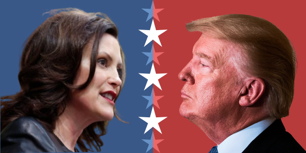 Whitmer vs. Trump polls - The Hill and DDHQ